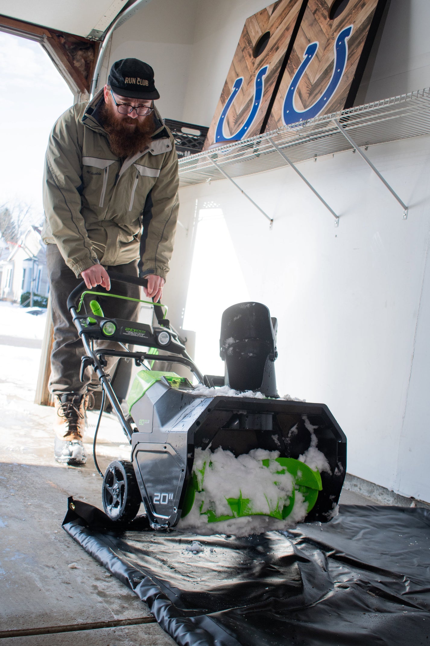 Snowblower Containment Mat for Garage | AutoFloorGuard