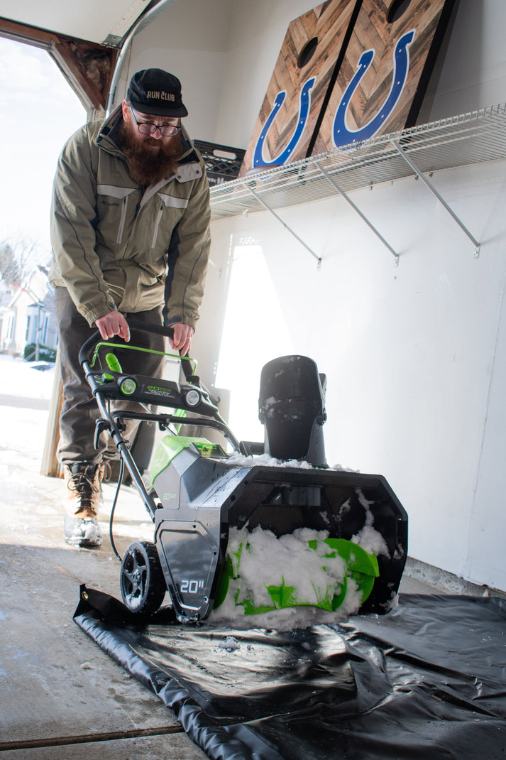 Snowblower Containment Mat for Garage | AutoFloorGuard