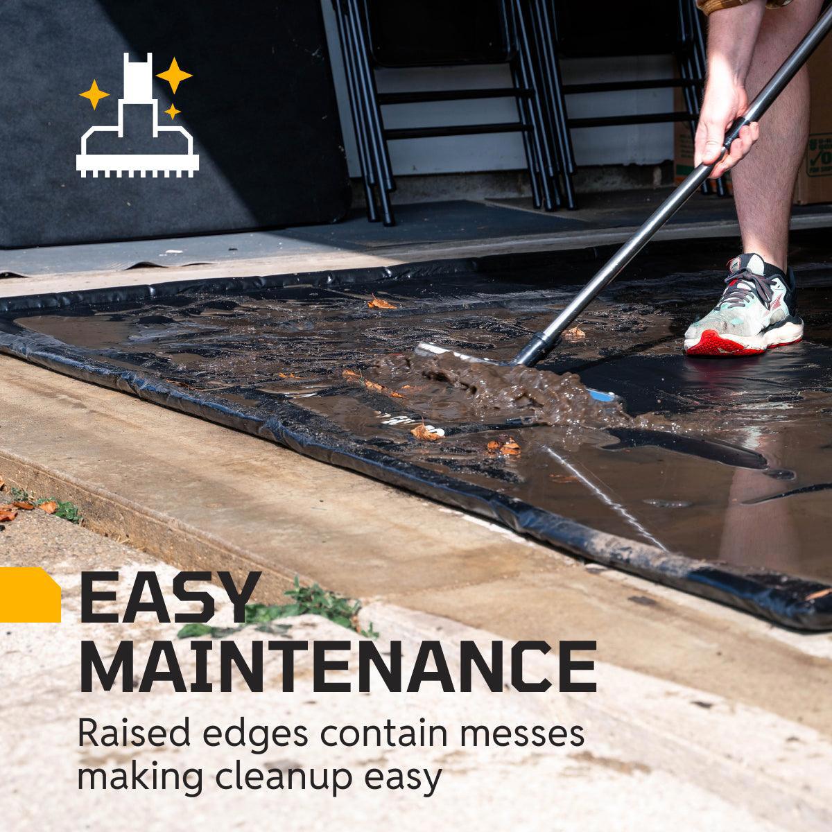 Snowblower Containment Mat for Garage | AutoFloorGuard