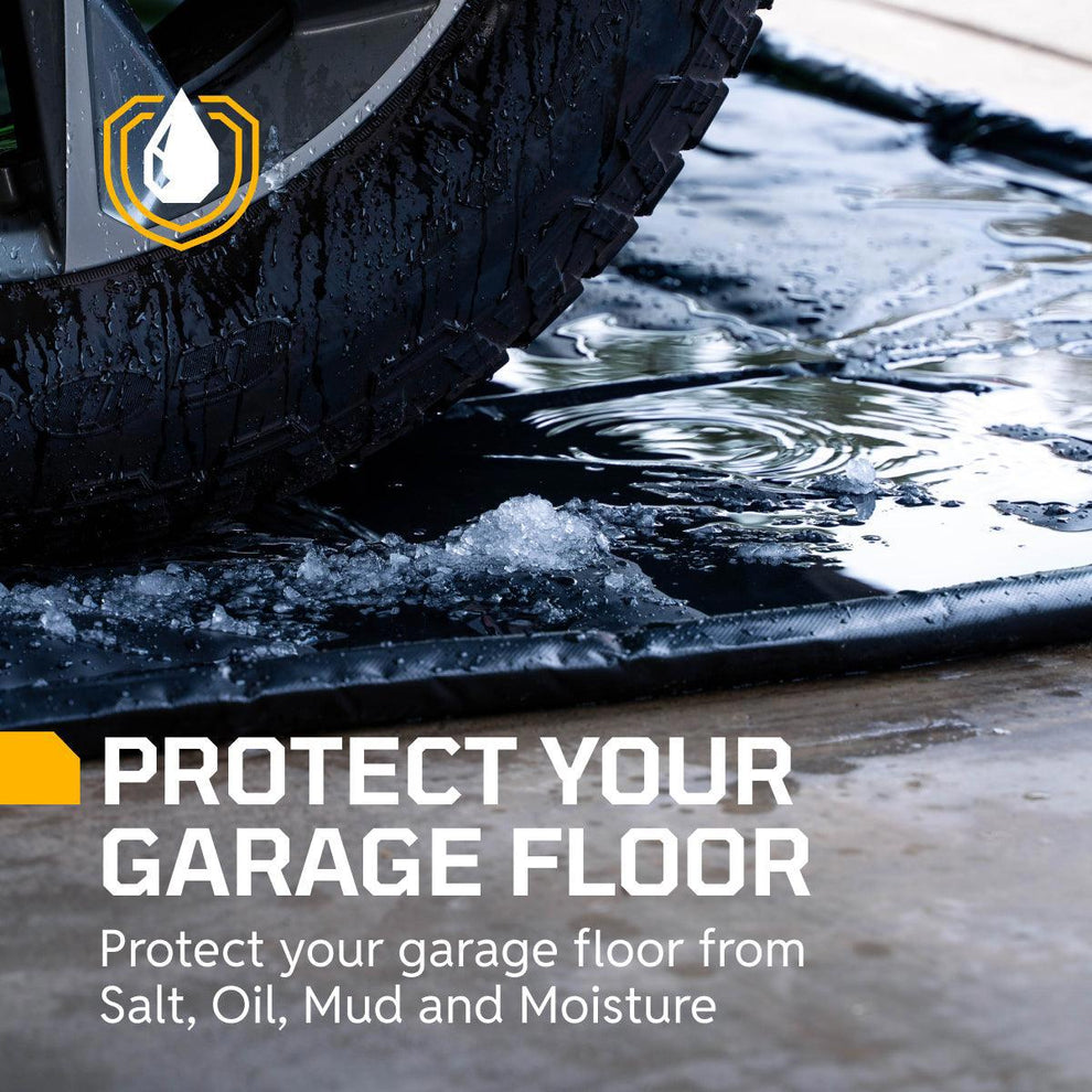 Snowblower Containment Mat for Garage | AutoFloorGuard